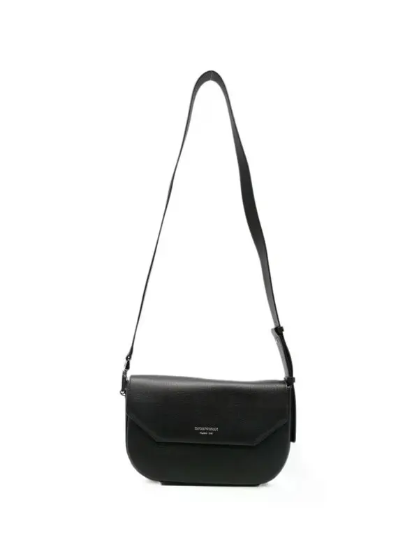 Emporio Armani 1981 Leather Cross Body Bag - Black