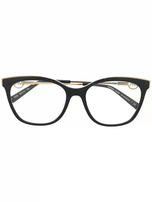 Michael Kors Logo-plaque Arm Glasses - Black