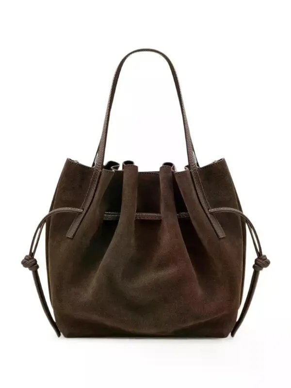 Yuzefi Scallop Tote Suede - Brown