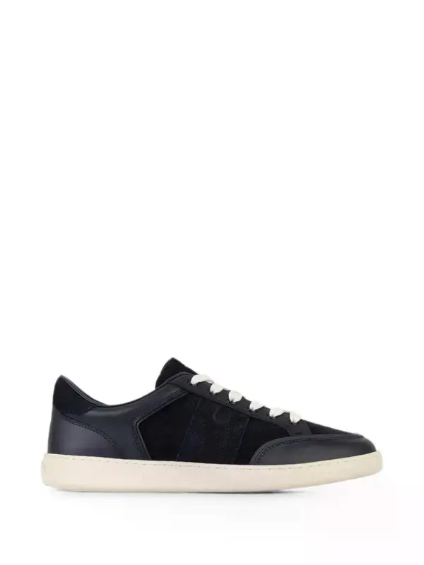 FERRAGAMO Suede And Leather Low-top Sneakers