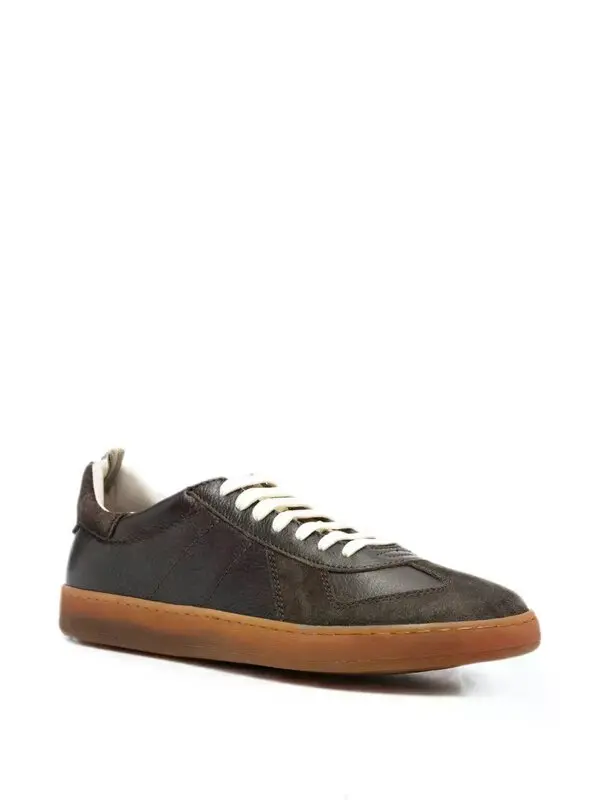 Officine Creative Militia Panelled Sneakers - Brown