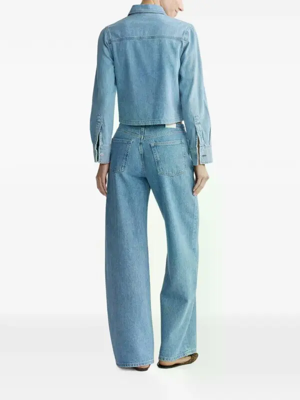 DL1961 Sienna Drawstring-waist Wide-leg Jeans - Blue