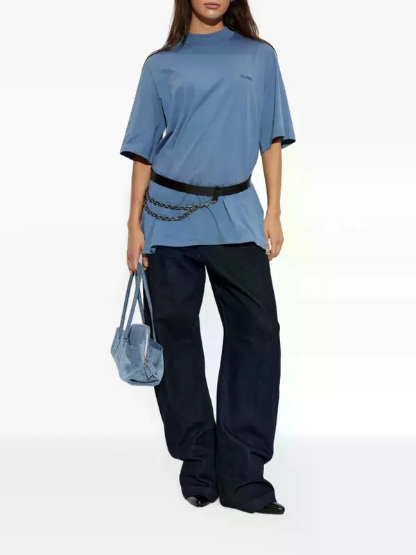 Attico Embroidered-logo Jeans