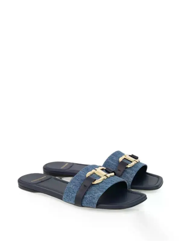 FERRAGAMO Gancini Ornament Slides