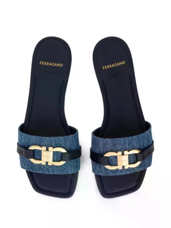 FERRAGAMO Gancini Ornament Slides