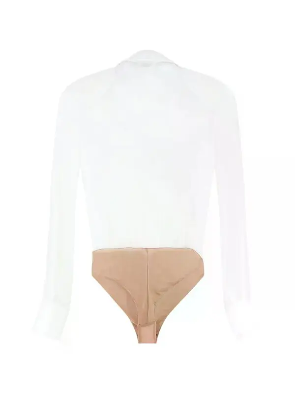 Elisabetta Franchi Long-sleeved Bodysuit With Wrap Front