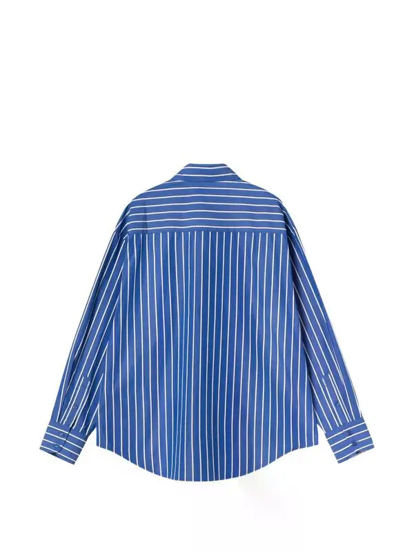 Carhartt Work In Progress Striped Cotton Poplin Oversized Shirt