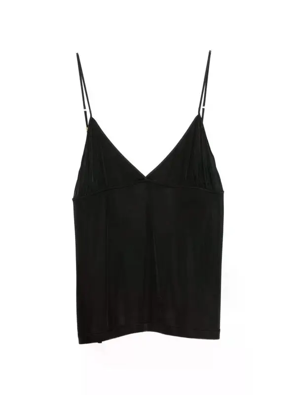 Saint Laurent V-neck Chain-link Top