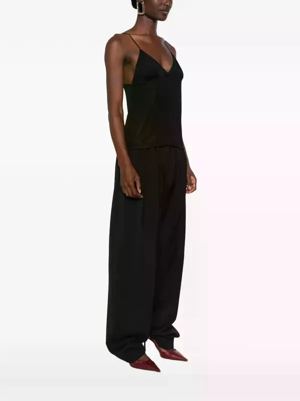 Saint Laurent V-neck Chain-link Top