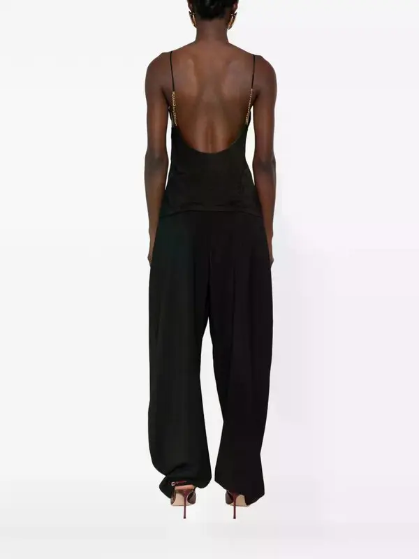 Saint Laurent V-neck Chain-link Top