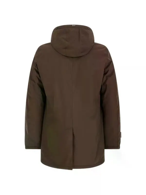Herno Detachable-hood Matte-finish Parka
