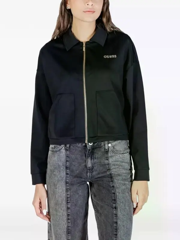Guess Zip-up Logo-print