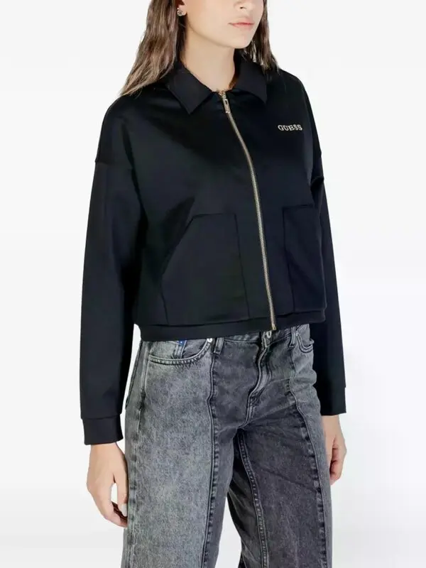 Guess Zip-up Logo-print