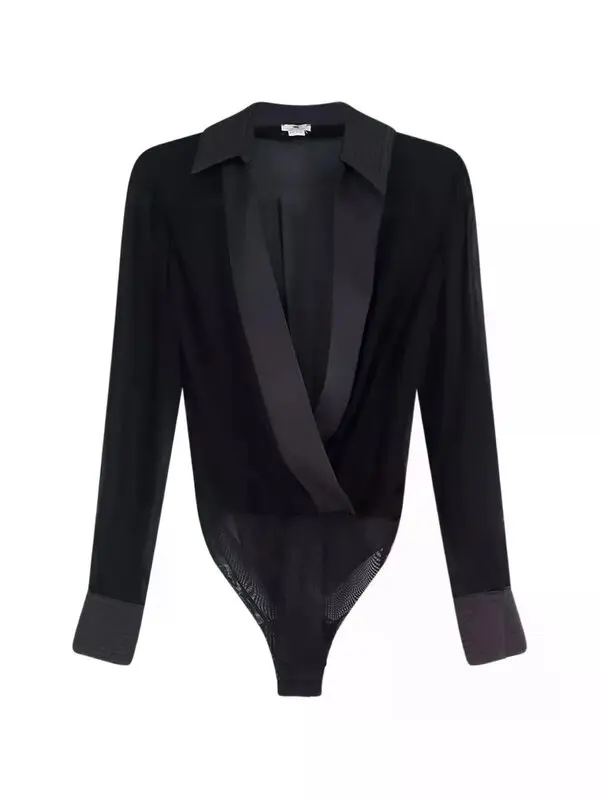 Elisabetta Franchi Wrap-style Long-sleeved Bodysuit