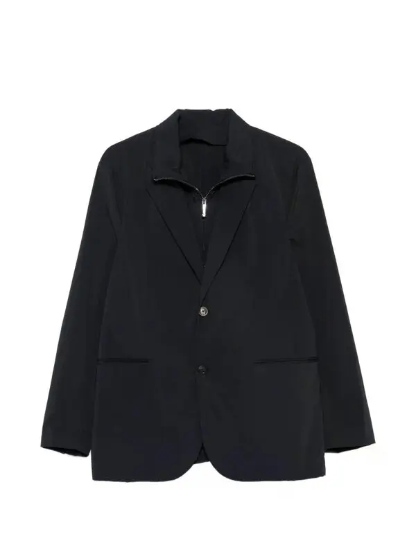 Emporio Armani Layered-effect Notched-lapel Blazer