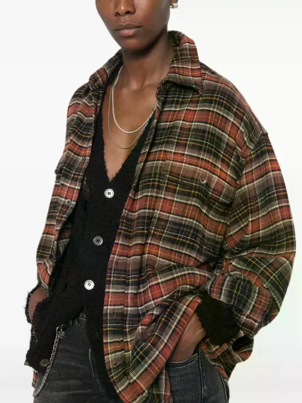 R13 Plaid Buttoned Shirt