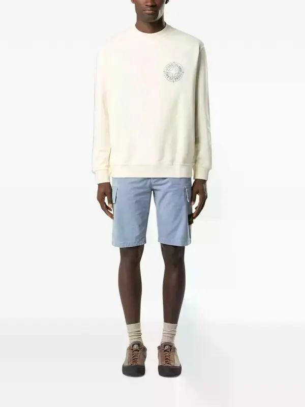 Stone Island Logo-print Cotton Sweatshirt