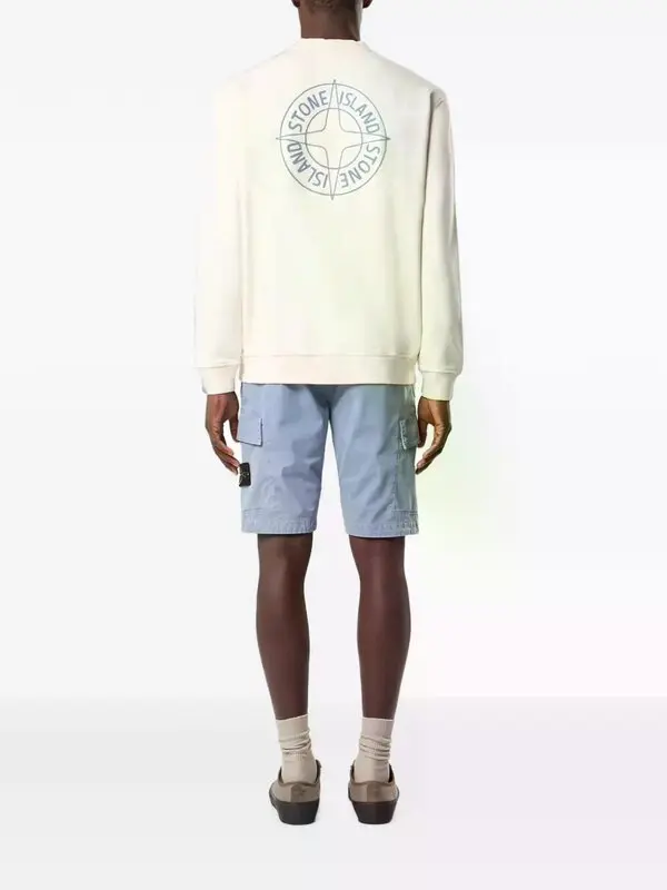 Stone Island Logo-print Cotton Sweatshirt