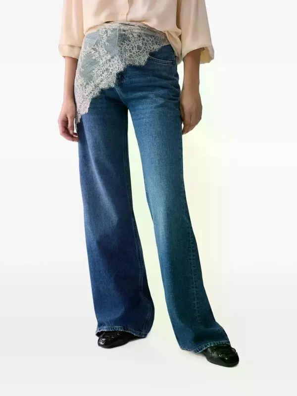 Liu Jo Flare Jeans With Bandana - Blue