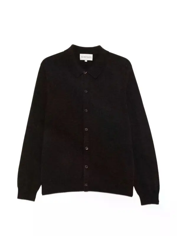 Eric Bompard Jersey Knit Shirt-collar Cardigan