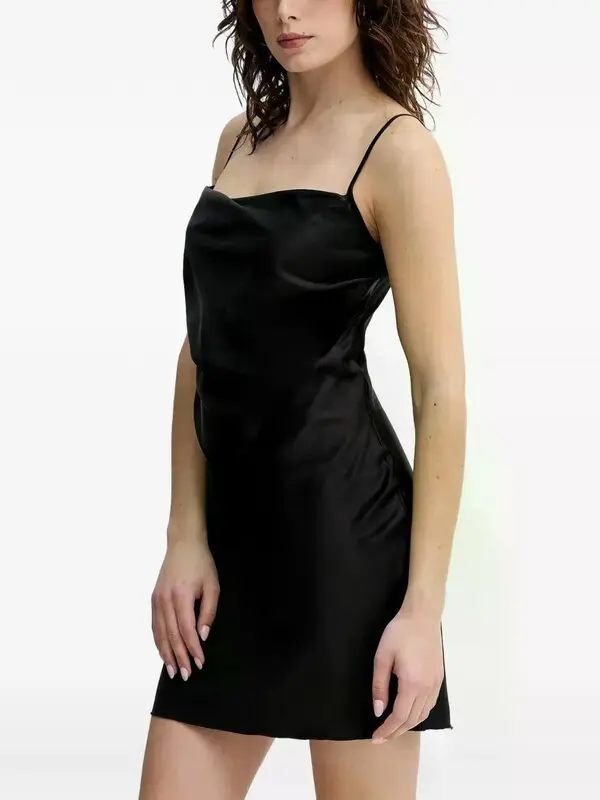 Nanushka Cowl-neck Mini Dress - Black