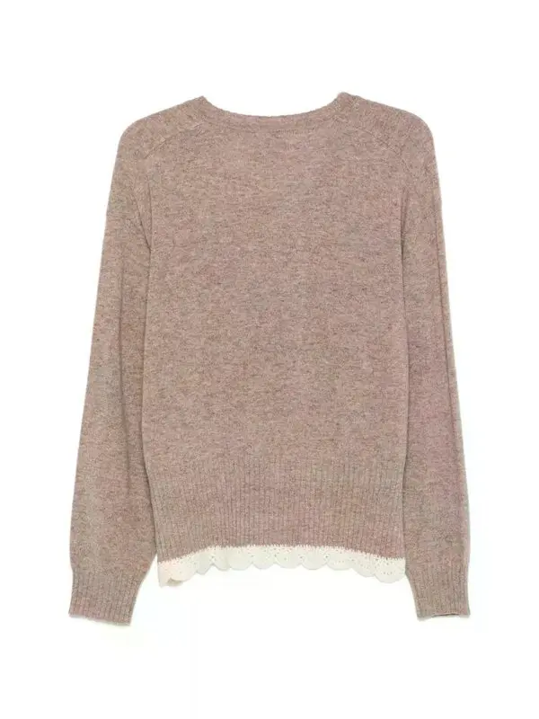 THE GARMENT Como Crochet-trim V-neck Sweater