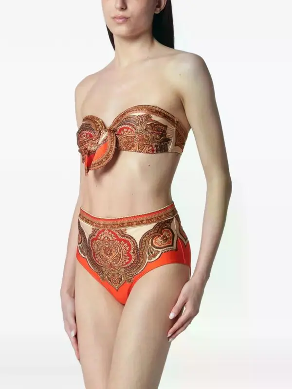 Zimmermann Mahon Paisley-print Bikini Bottoms