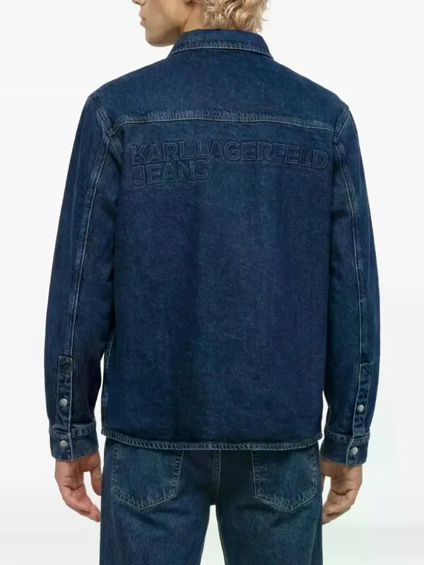 Karl Lagerfeld Logo Denim Overshirt