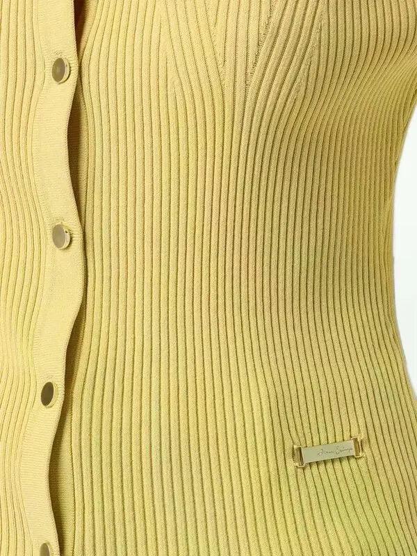 Armani Exchange Ribbed-knit Logo Plaque Cardigan