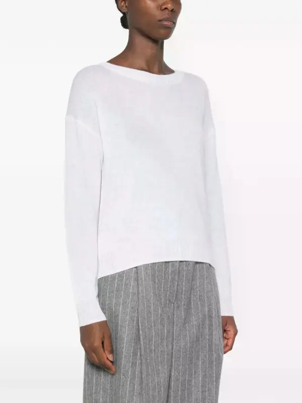 ALLUDE Fine-knit Drop-shoulder Sweater