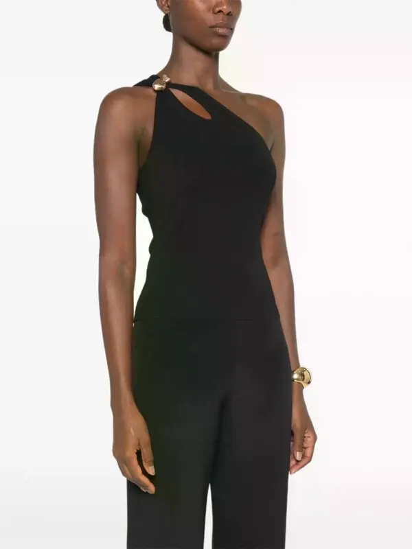 Cult Gaia Anouk One-shoulder Top With Hardware Detail