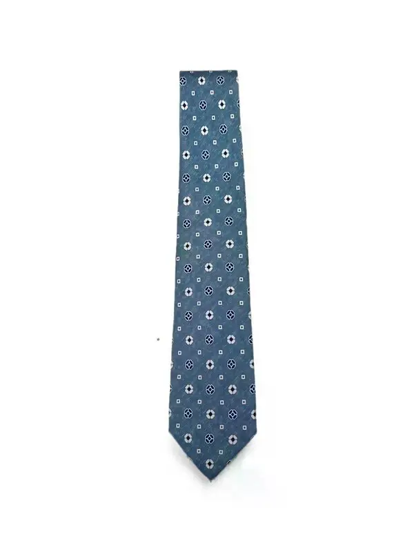 Kiton Geometric-pattern Tie