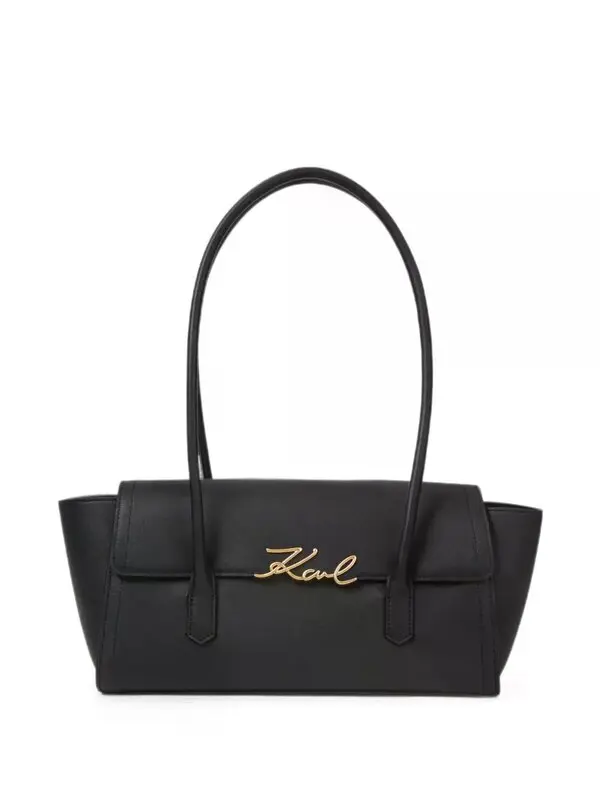 Karl Lagerfeld K/signature Elongated Shoulder Bag - Black