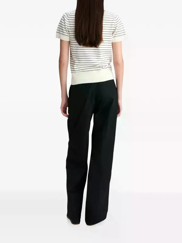 A.p.c. Fitted Striped Ecru Polo