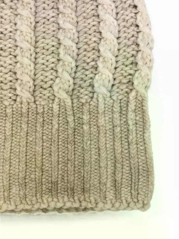 Avant Toi Cable-knit Ribbed Beanie Hat