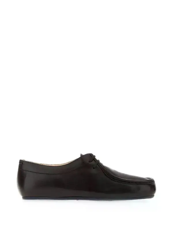 JIL SANDER Leather Loafers - Brown