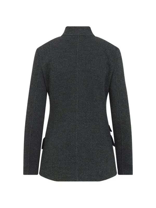 Giorgio Armani Slim-fit Herringbone-pattern Jacket