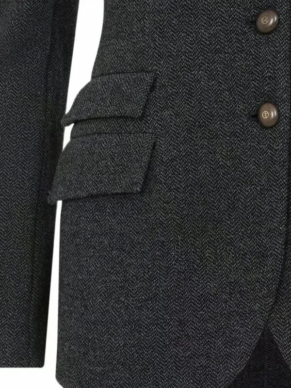 Giorgio Armani Slim-fit Herringbone-pattern Jacket