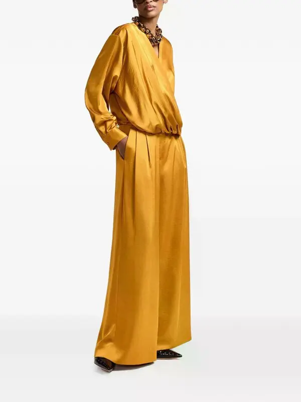 Essentiel Antwerp Katerina Pleated Satin Trousers