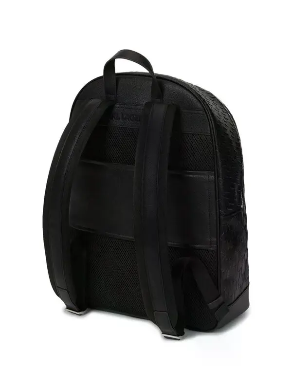 Karl Lagerfeld Monogram Perforated Backpack