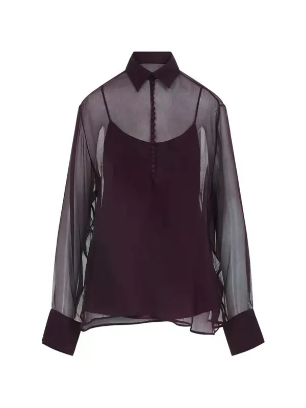 Ermanno Scervino Sheer Silk Blouse