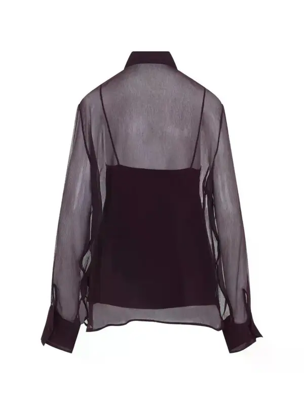 Ermanno Scervino Sheer Silk Blouse