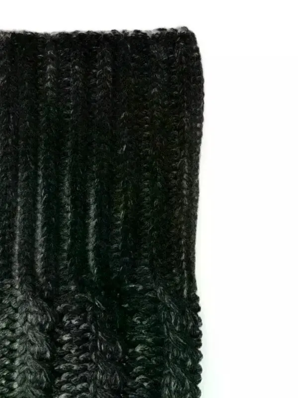 Avant Toi Cable-knit Ribbed Beanie Hat