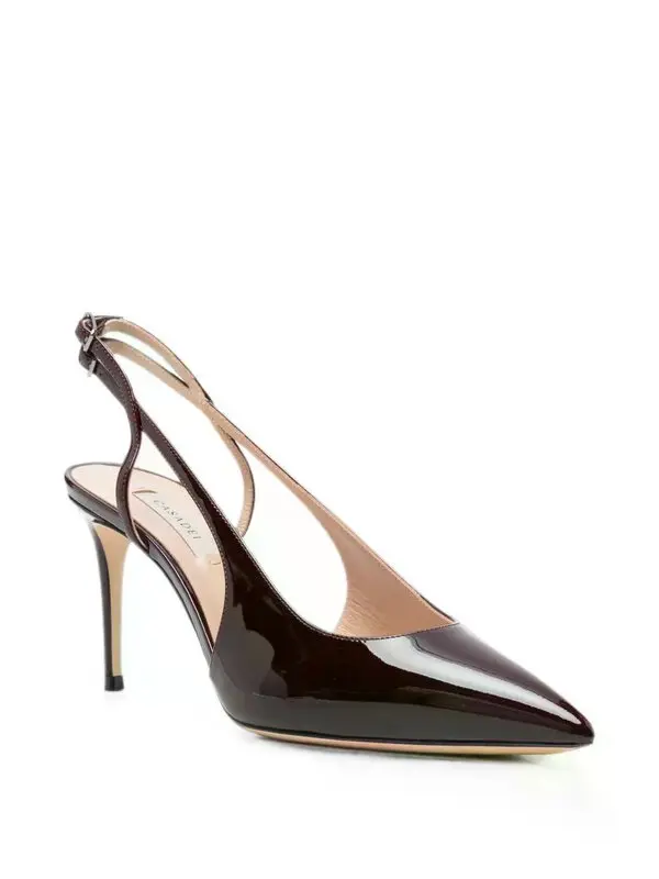 Casadei Patent-finish Slingback Pumps
