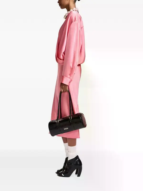 Essentiel Antwerp Kolkwitzia Wrap-style Deep V-neck Blouse