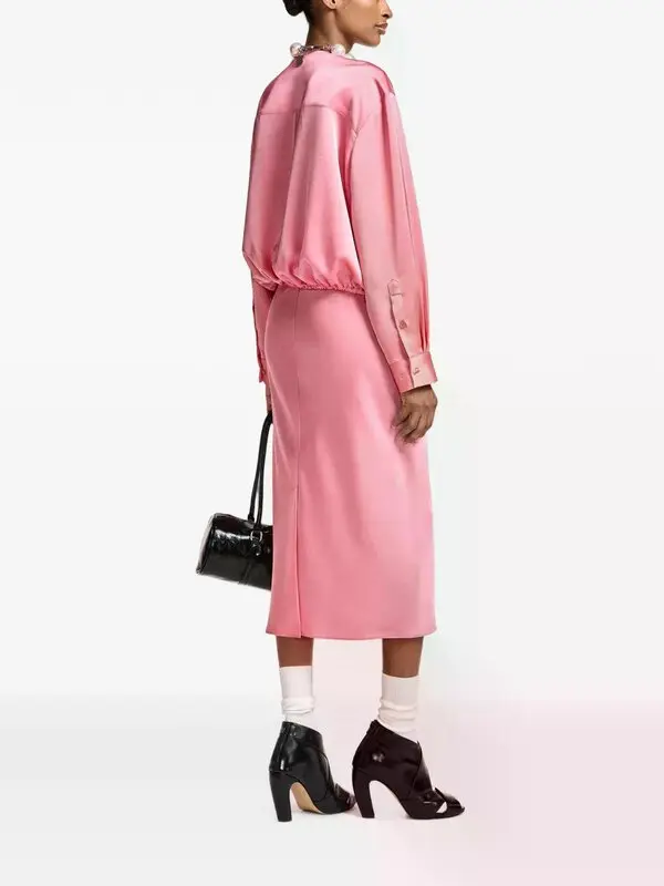 Essentiel Antwerp Kolkwitzia Wrap-style Deep V-neck Blouse