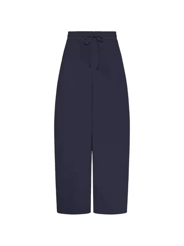 Max Mara Drawstring Wide-leg Track Pants - Blue