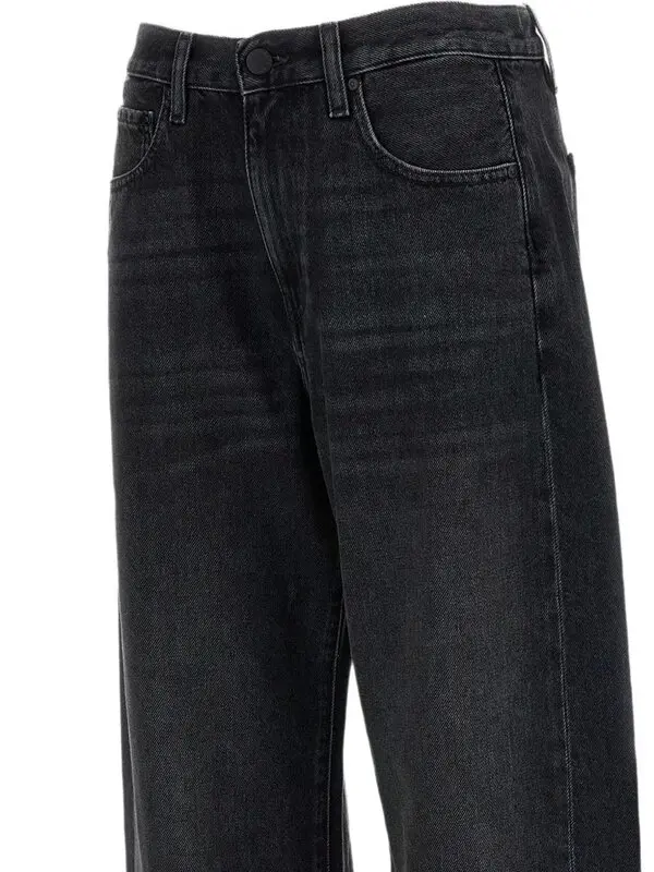 Ag Faded-effect Wide-leg Jeans