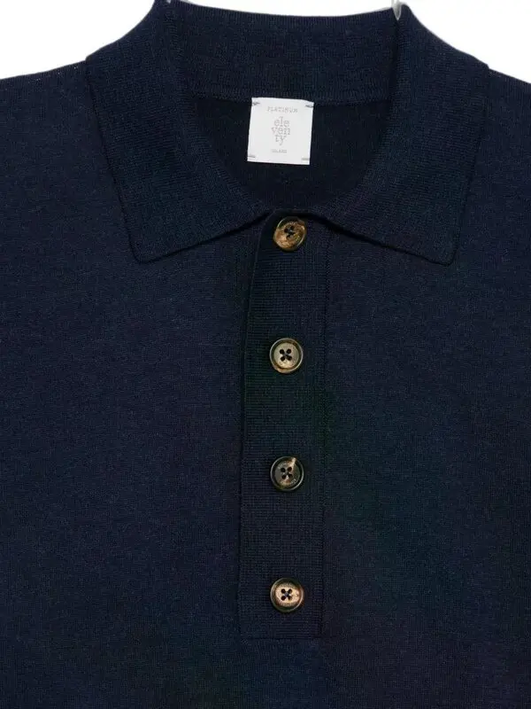 Eleventy Long-sleeve Polo Shirt
