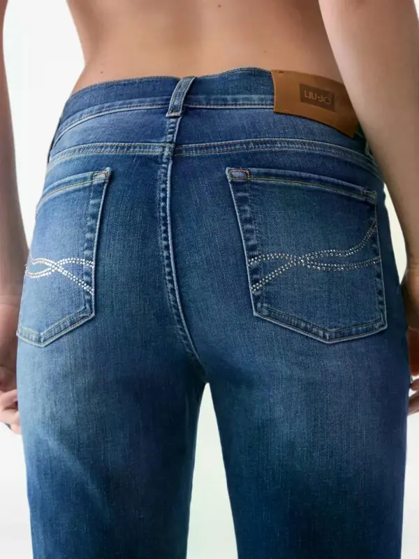 Liu Jo Flare Jeans With Rhinestones